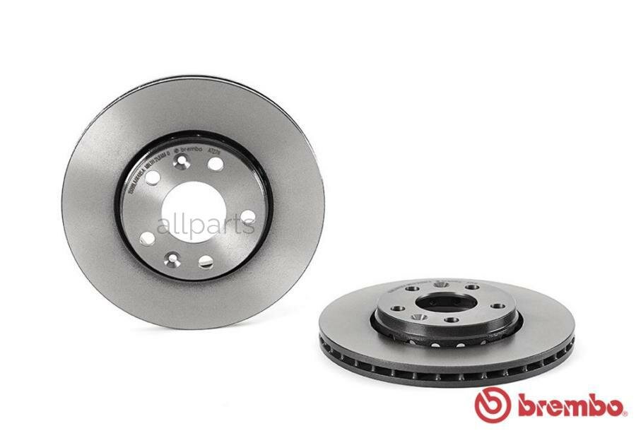 BREMBO 09. A727.11 Диск тормозной передний RENAULT MEGANE III/SCENIC III /VENT D=280MM BREMBO 09. A727.11