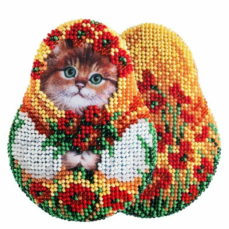 Набор для вышивания Радуга бисера #В-553 Мурка, Вышивка бисером, 8 х 10 см