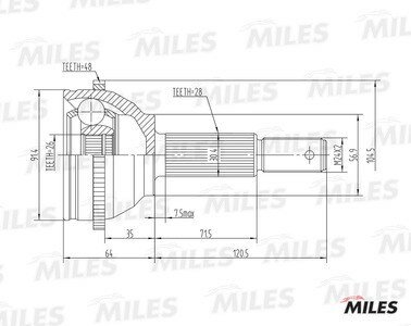 ШРУС Ford Transit 2.0DI 00-06 наружный +ABS для Ford Transit