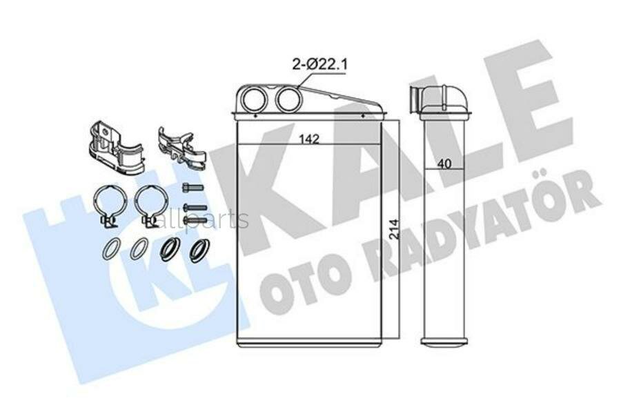 KALE 346710 радиатор печки!\ Renault MeganeII/Scenic all 02>