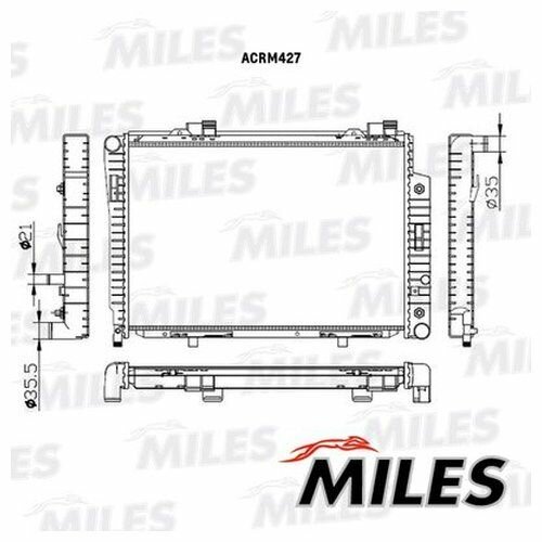 Основной радиатор (двигателя) MILES ACRM427 для Mercedes C-CLASS S202, W202, CLK A208, C208, SL R170
