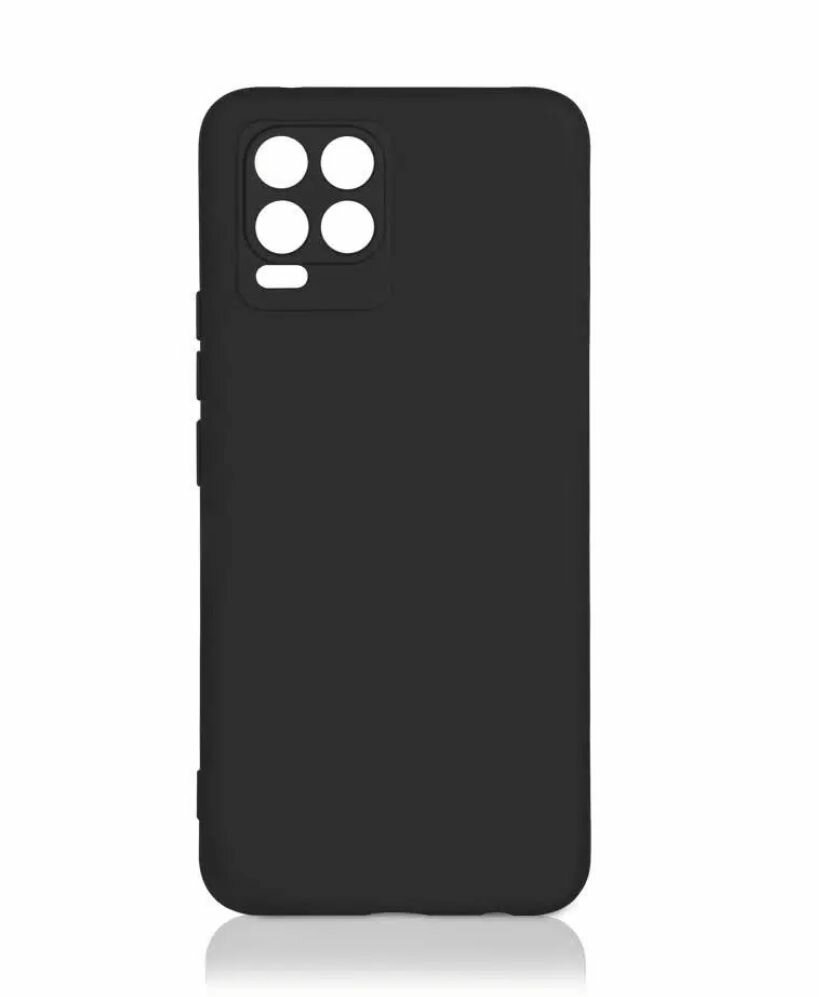 Realme 8 / 8 pro силиконовый чёрный чехол для реалми 8, 8 про бампер накладка с защитой камеры