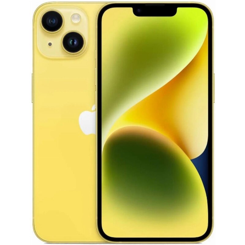 Смартфон Apple iPhone 14 512 ГБ, , Dual SIM (nano SIM+eSIM), Yellow, желтый