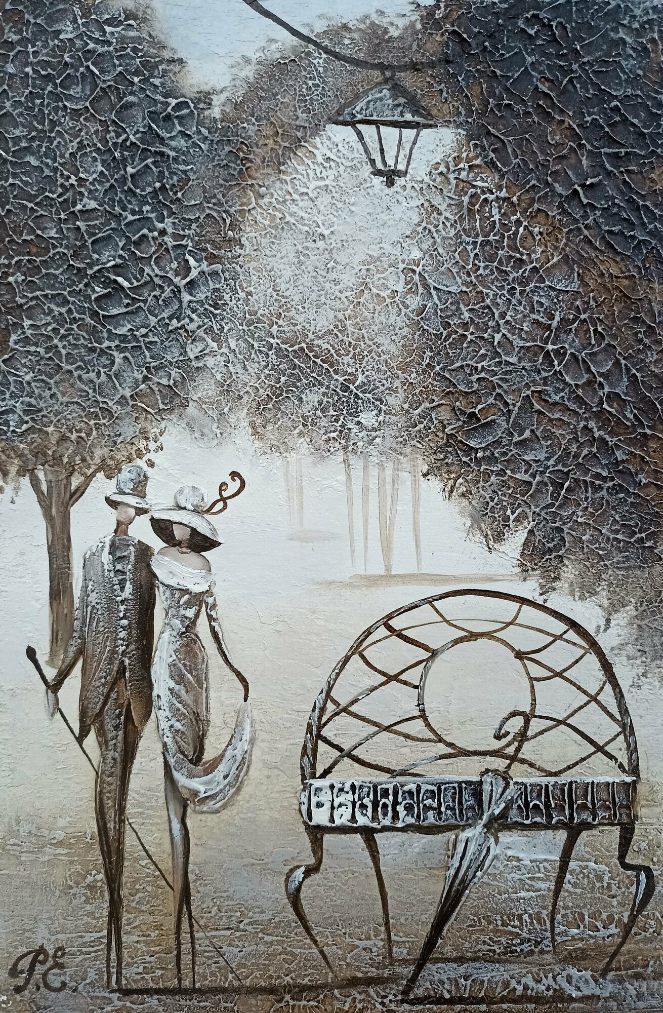 Картина масло/холст. 100% ручная работа, 100% живопись от Художественной мастерской Грëзы. Сочетание стиля Модерн и Фэнтези. Размер картины 20х30 см.