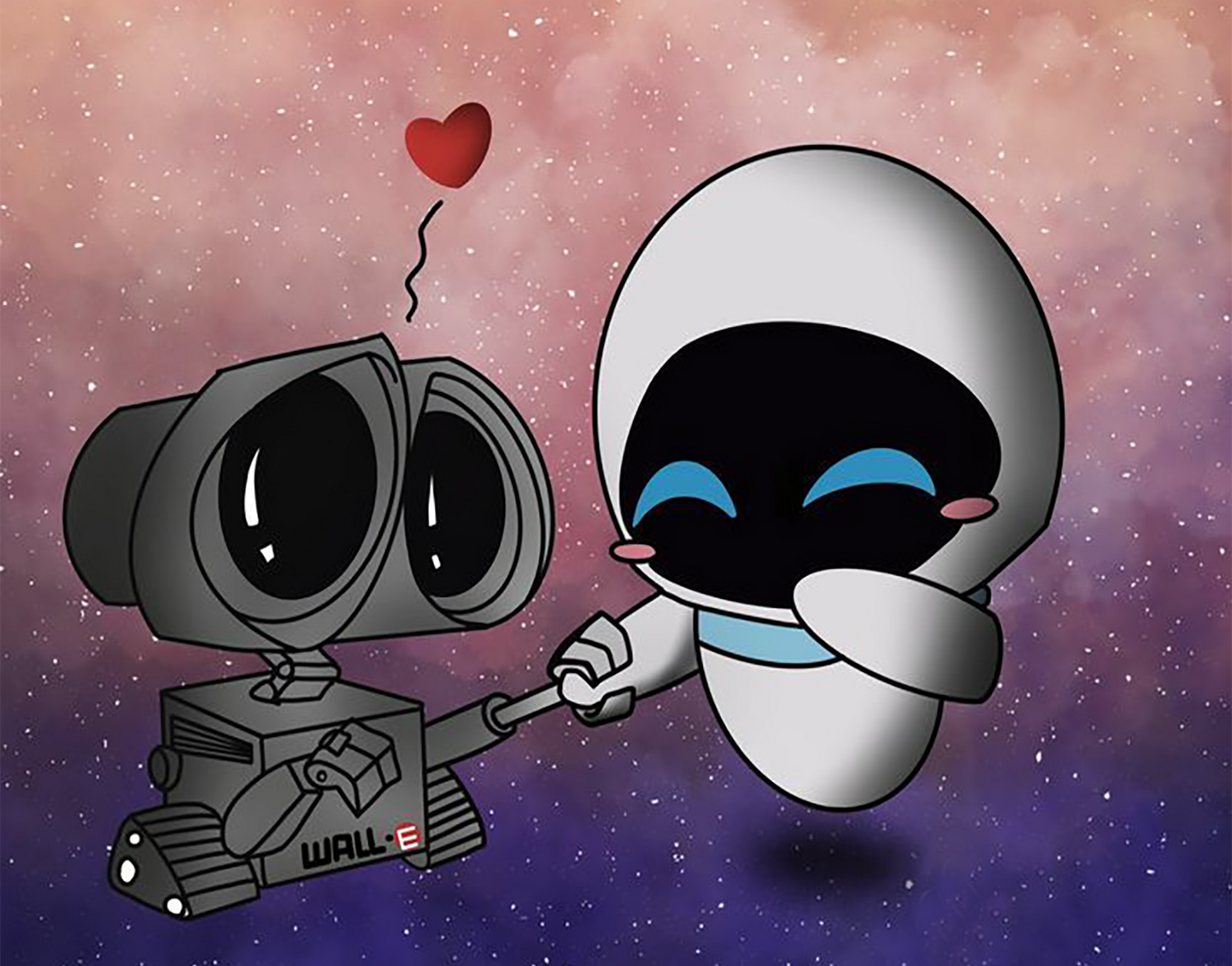 Картина по номерам "Ева и Валли" 40х50 см, хлопковый холст на подрамнике, акрил, АртТойс