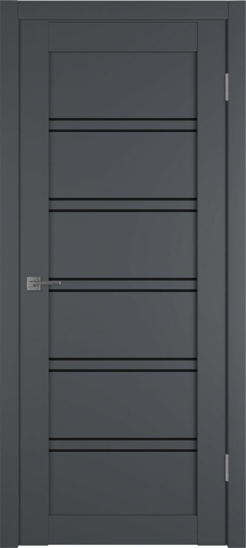 Е 28 Эмалекс графит Лакобель черный 700*2000 (дверное полотно)