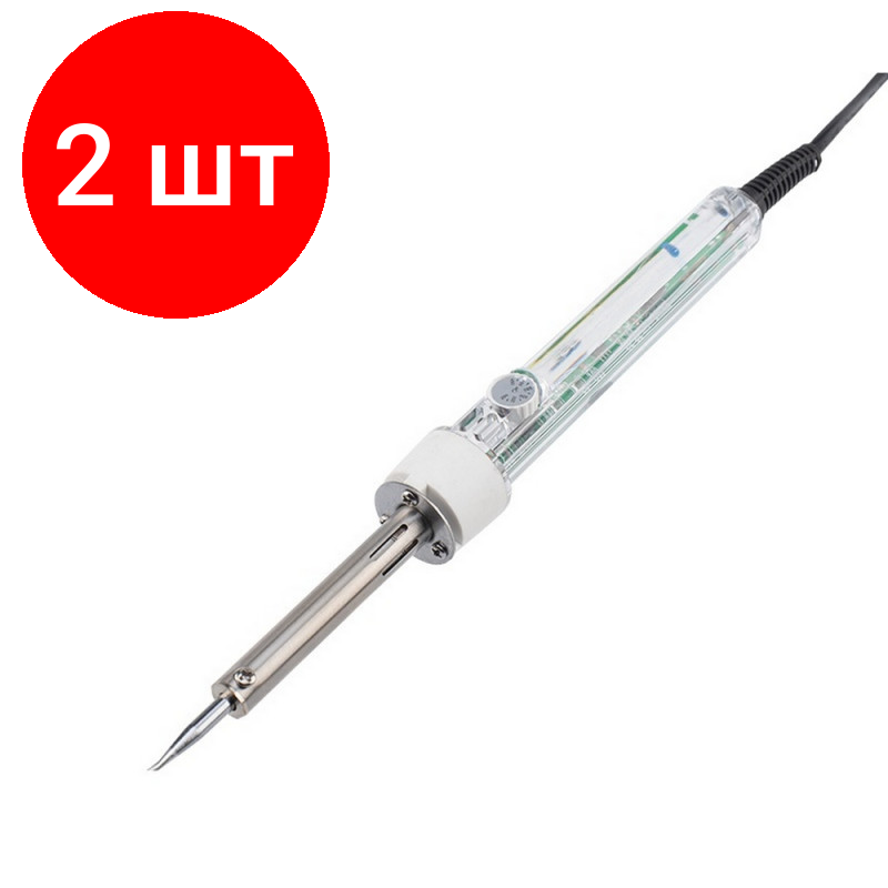 Комплект 2 штук, Паяльник REXANT с керамическим нагревателем, 230 В/30-50 Вт (12-0170)