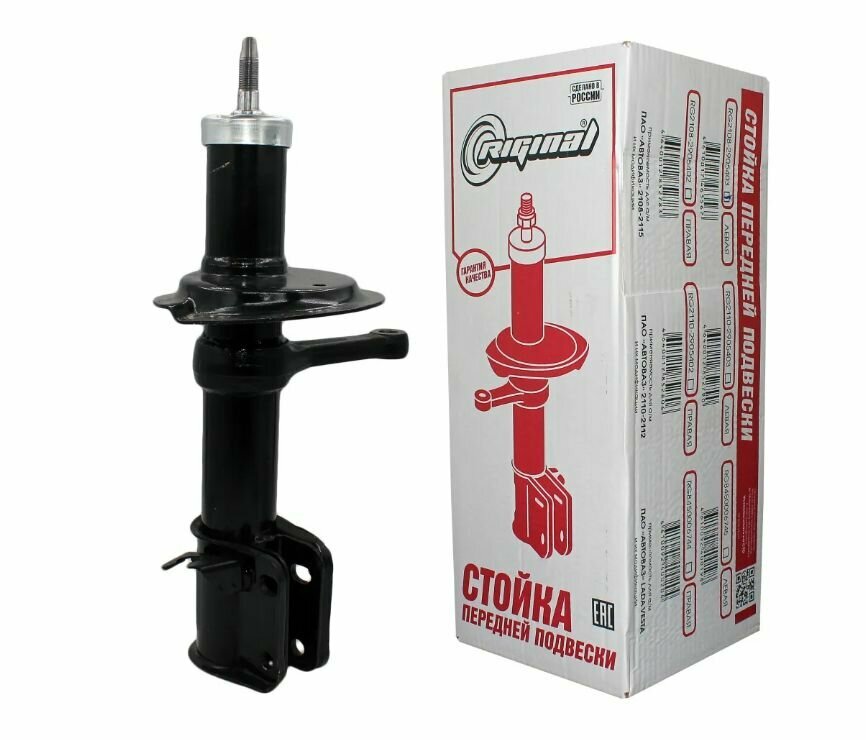 Амортизатор подвески (стойка) передняя левая для ВАЗ 2108-21099, 2113-2115 масляная арт RG2108-2905403