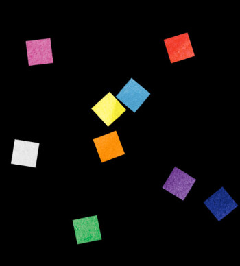 Конфетти бумажное 6х6мм мульти