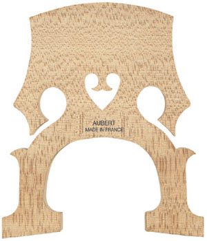 1/4 cello bridge Aubert Etude C1FTB14 - Standard quality Etude cello bridge with special treatment. French model.