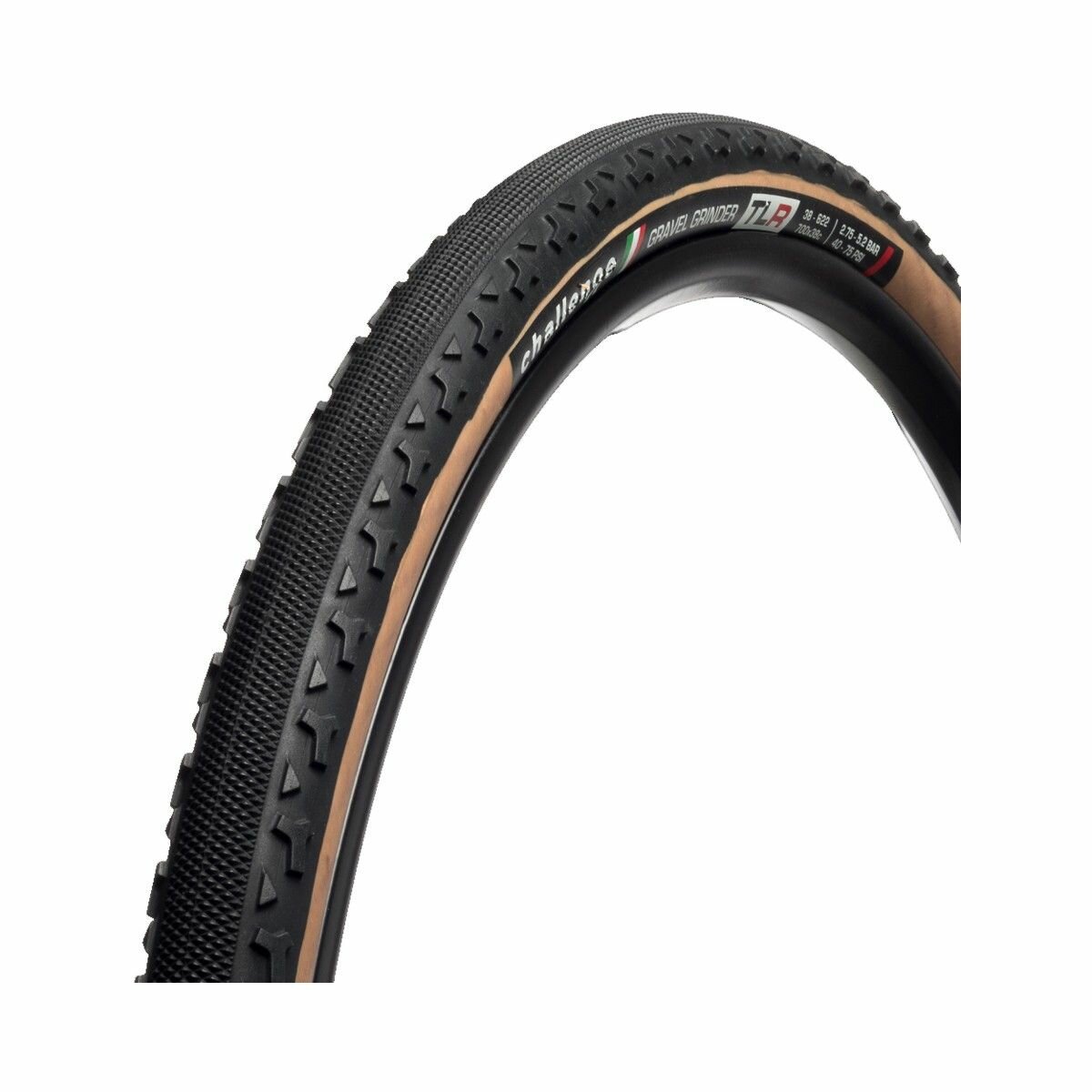 Покрышка Challenge Gravel Grinder Race Brown 700х38мм, TPI 120, TLR