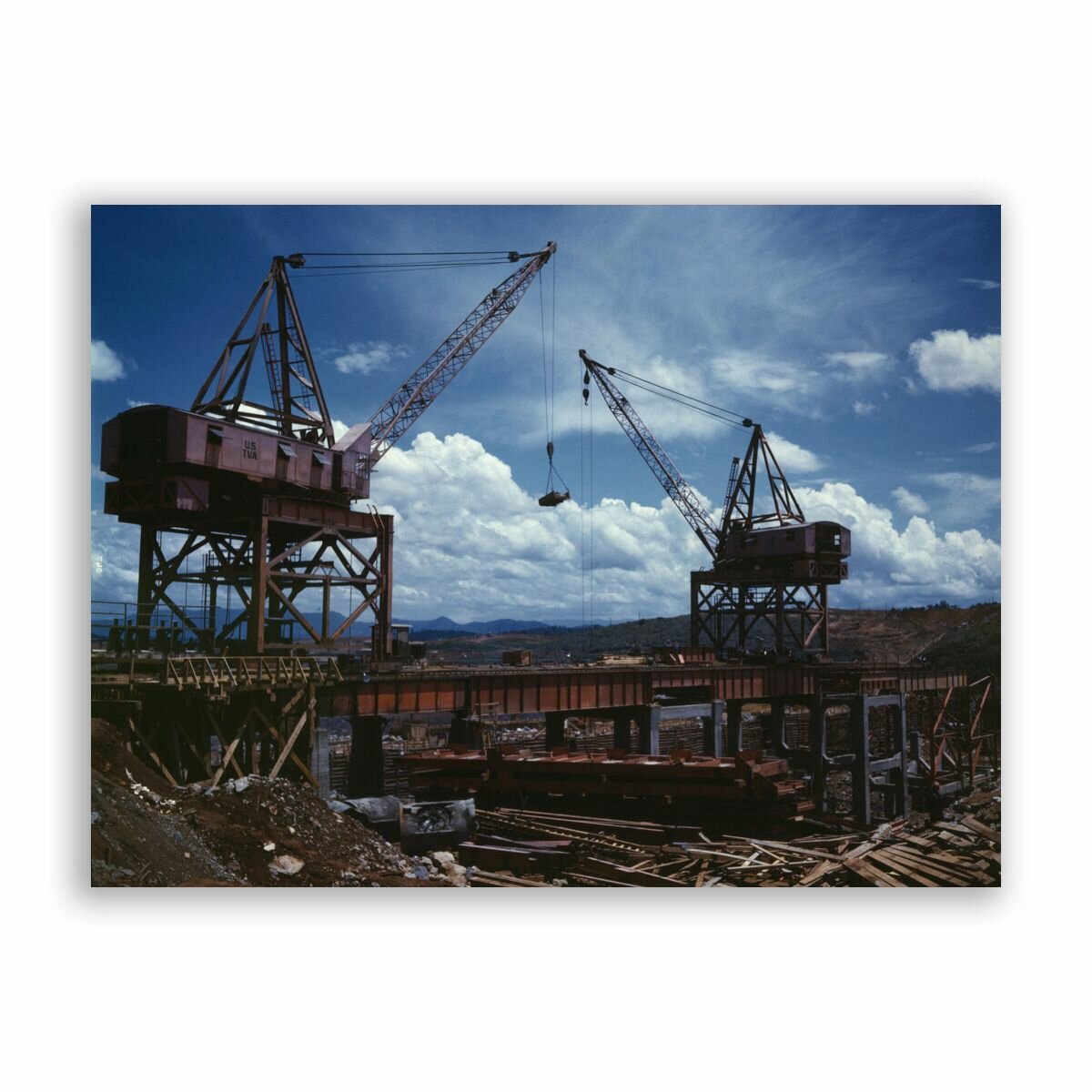 Постер, плакат на бумаге / Американские индустриальные ретро фотографии / Размер 30 x 40 см