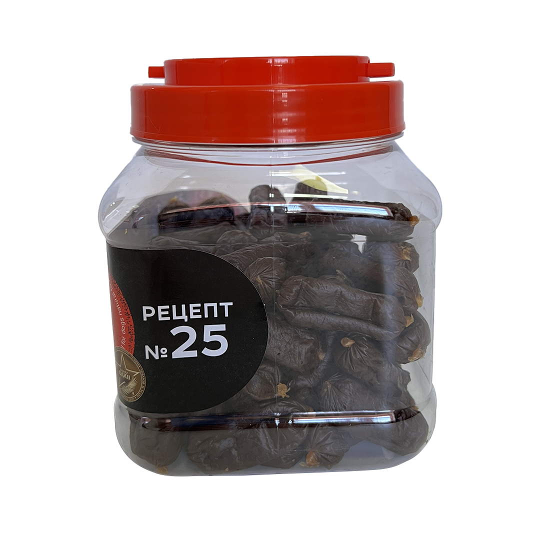 Лакомство для собак FOR DOGS Рецепт № 25, колбаски из мяса ягненка, 500 гр