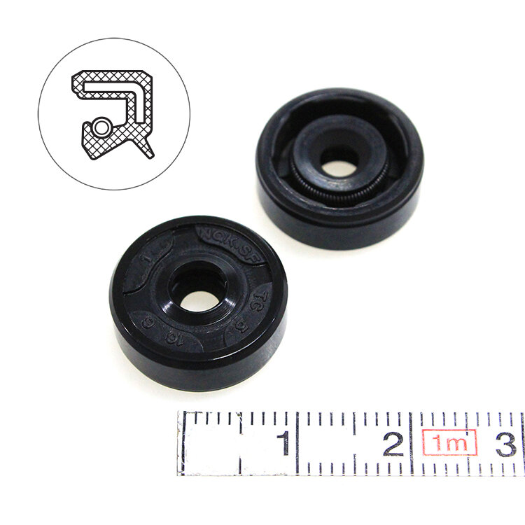 Манжета армированная (Сальник) 5х16х6 (тип 2 / TC) 70NBR (упаковка 2 шт.)