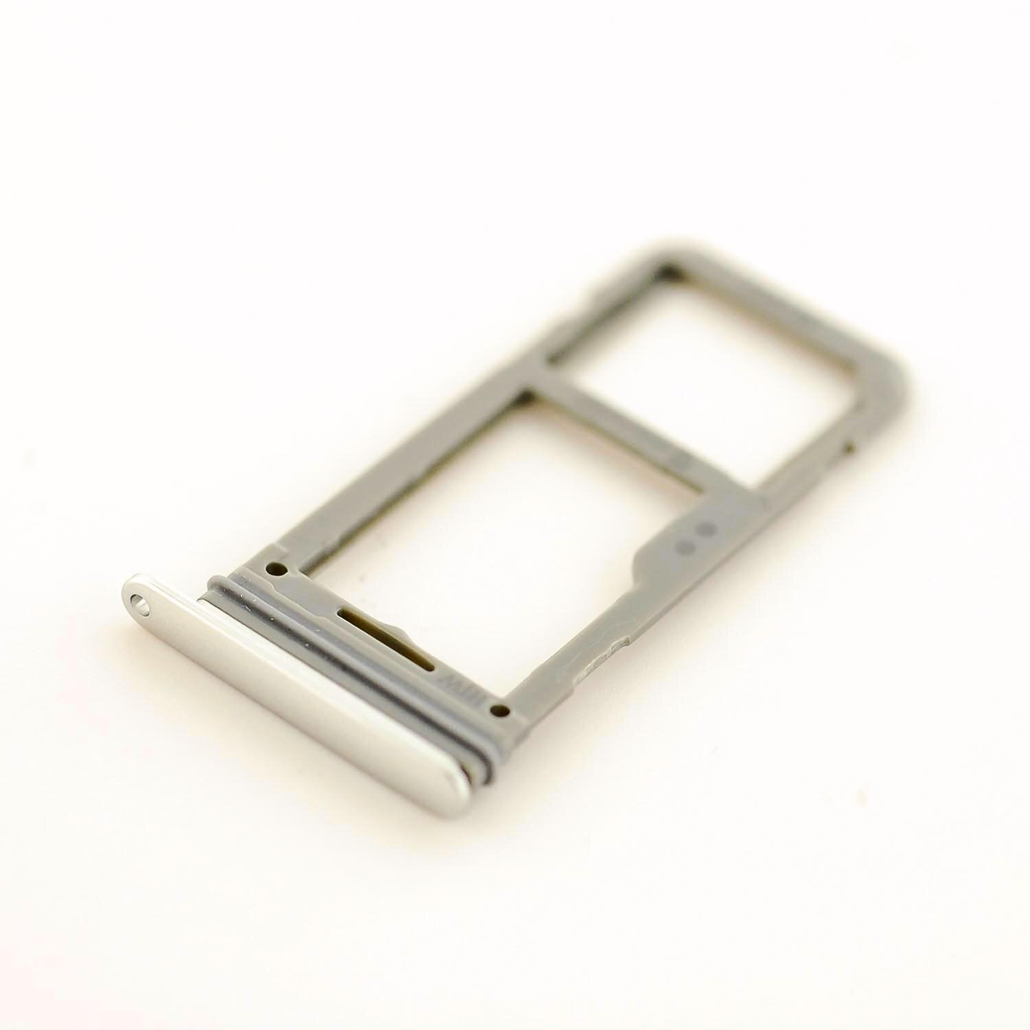 Слот SIM/ microSD-карт для Samsung Galaxy S8 (G950) серебро