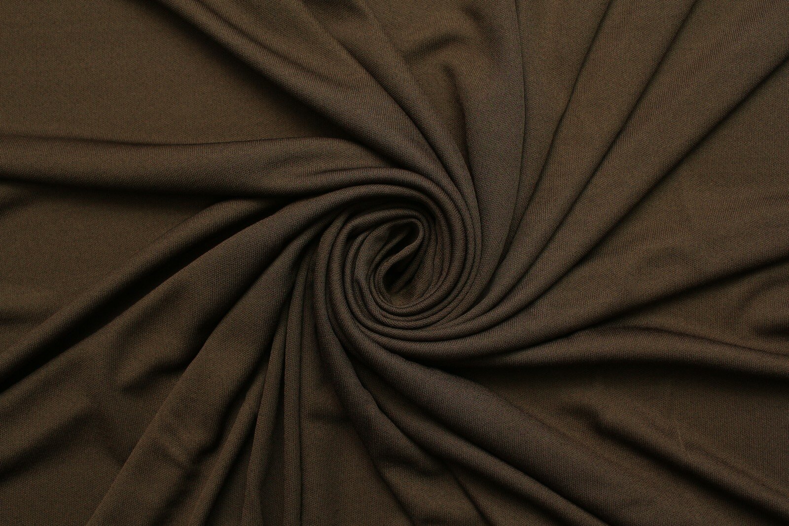 Ткань Трикотаж-креп стрейч зеленовато-оливковый, ш140см, 0,5 м