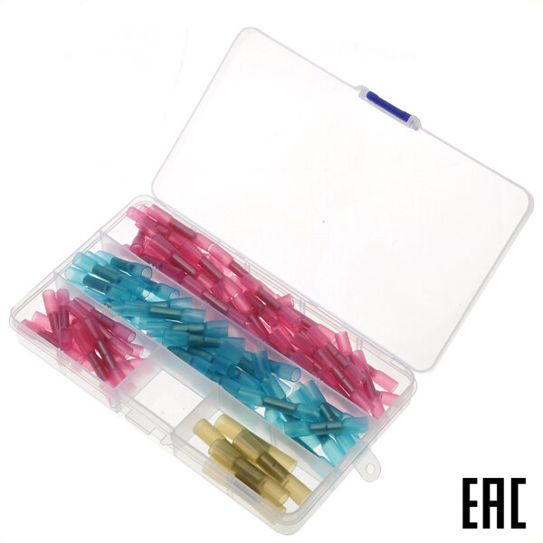 Набор 83608 ГСИ-Т-100 гильз с термоусаживаемой изоляцией 0,5-6мм2 (100шт) (КВТ)