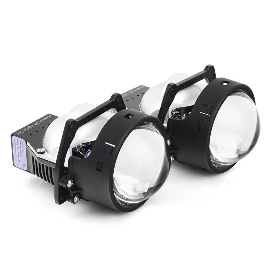 Би-лед линзы ElectroKot X7 5500К тройной отражатель кинематическая шторка 3.0 дюйма 3R 2 шт