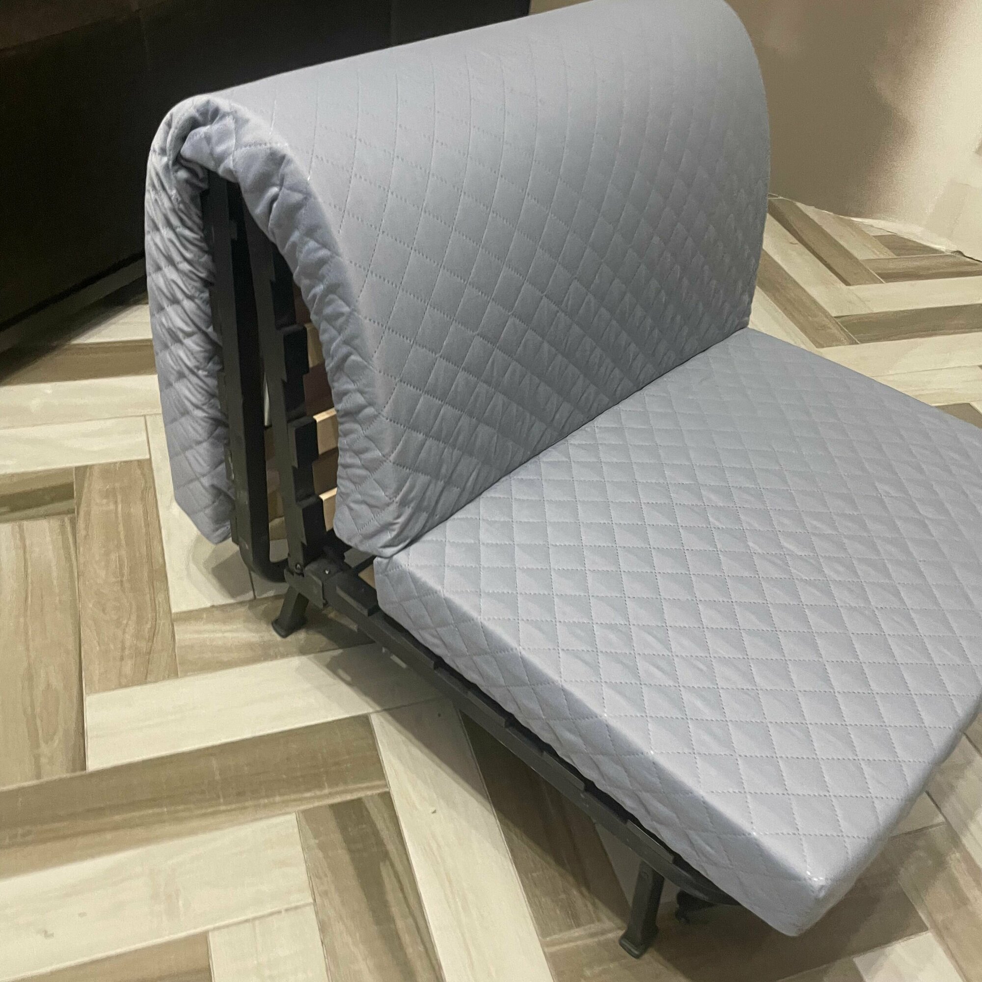 Матрас на кресло ликселе икея, средняя жесткость, съемный чехол, 80х188х10 см