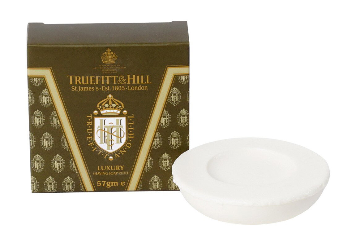 TRUEFITT&HILL Люкс-мыло для бритья запасной блок для кружки, 60 г