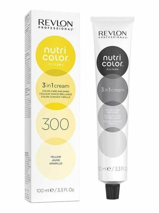 Revlon Nutri Color Creme. 100мл. Крем-краска для прямого окрашивания, 300 Желтый