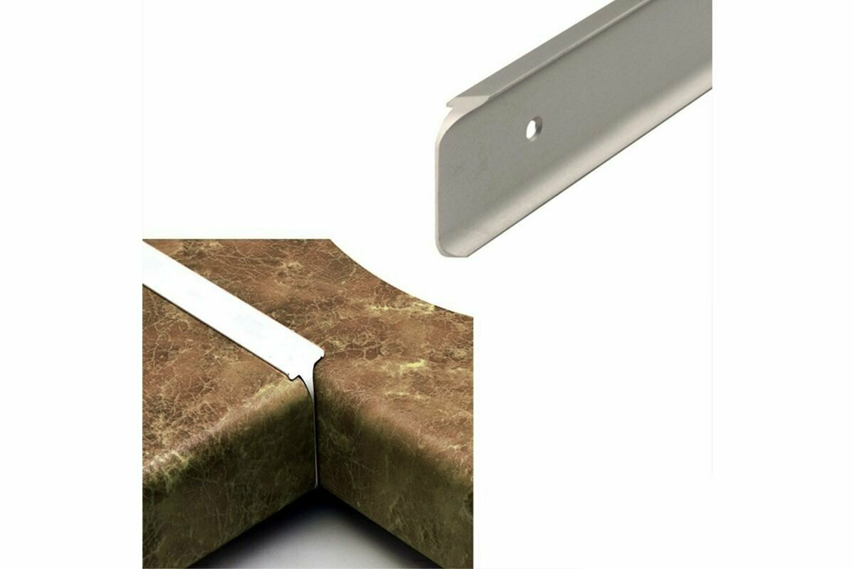 Планка для столешниц угловая Скиф 38 мм R9 600 мм