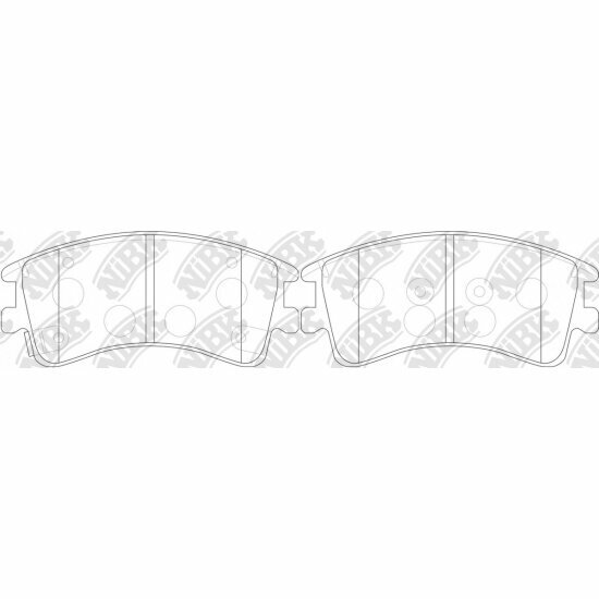 Колодки тормозные дисковые Nibk PN5526, 4 шт