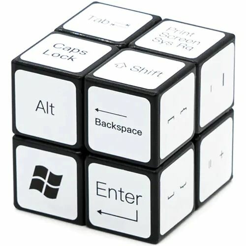 Головоломка / Calvin's Puzzle 2x2x2 Keyboard Цветной пластик/ Кубик Рубика