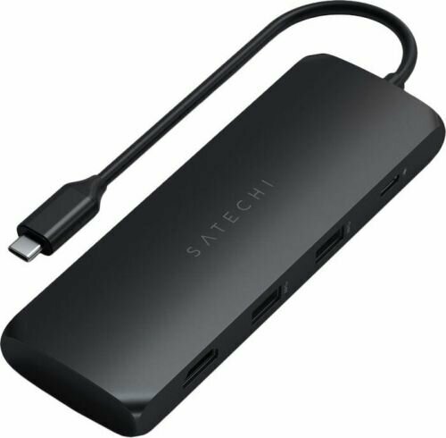 Адаптер Satechi Hybrid Multiport ST-UCHSEK USB Type-C/2*USB 3.1, USB Type-C, HDMI, чёрный