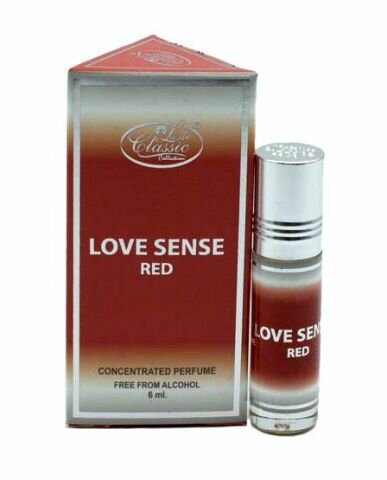La de Classic Concentrated Perfume LOVE SENSE RED (Масляные арабские духи ЛАВ сенс РЭД (унисекс), Ла Де Классик), 6 мл.