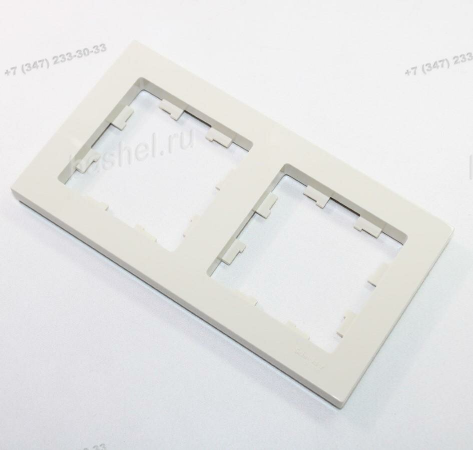 Рамка Systeme Electric Atlas Design 2-ая, бежевый