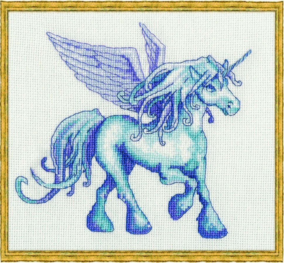 Набор для вышивания Nimue #47-G002 K Malycorne (Единорог), Счетный крест, 18 x 16 см