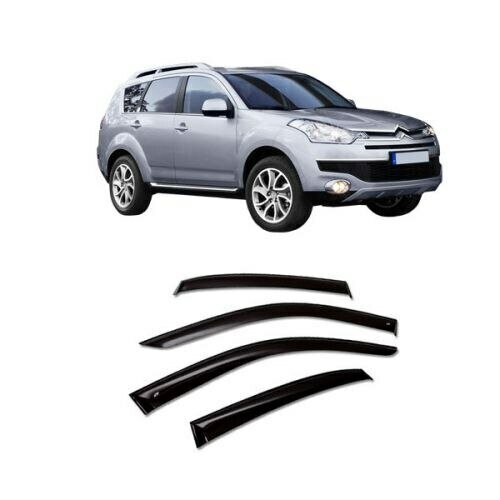 Дефлекторы боковых окон MITSUBISHI Outlander Митсубиси Аутлендер XL (2007 - 2012) /PEUGEOT Пежо 4007/ CITROEN Ситроен C-Crosser