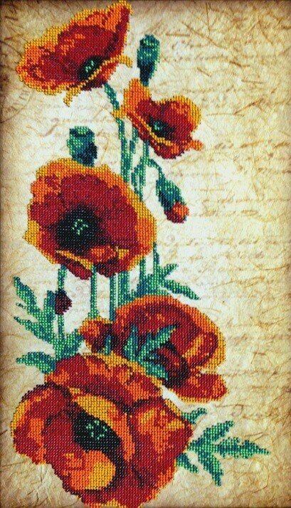 Набор для вышивания FeDi #КВ616 Влюбленность, Вышивка бисером, 25 х 44 см