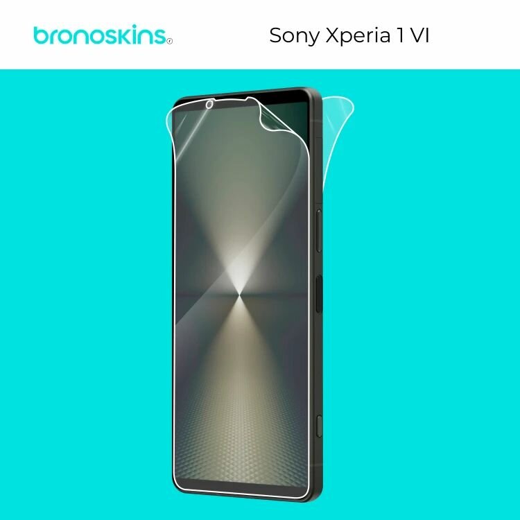 Защитная бронированная пленка на экран и заднюю панель Sony Xperia 1 VI (Матовая)