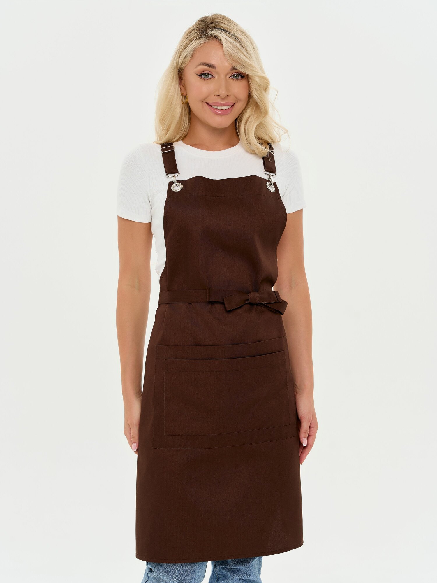 Фартук для салона красоты, мастера маникюра, флориста, барбера, парикмахера, грумера, повара, бариста, официанта, продавца, стилиста, колориста, клининга, для творческих студий, кулинарных мастер-классов