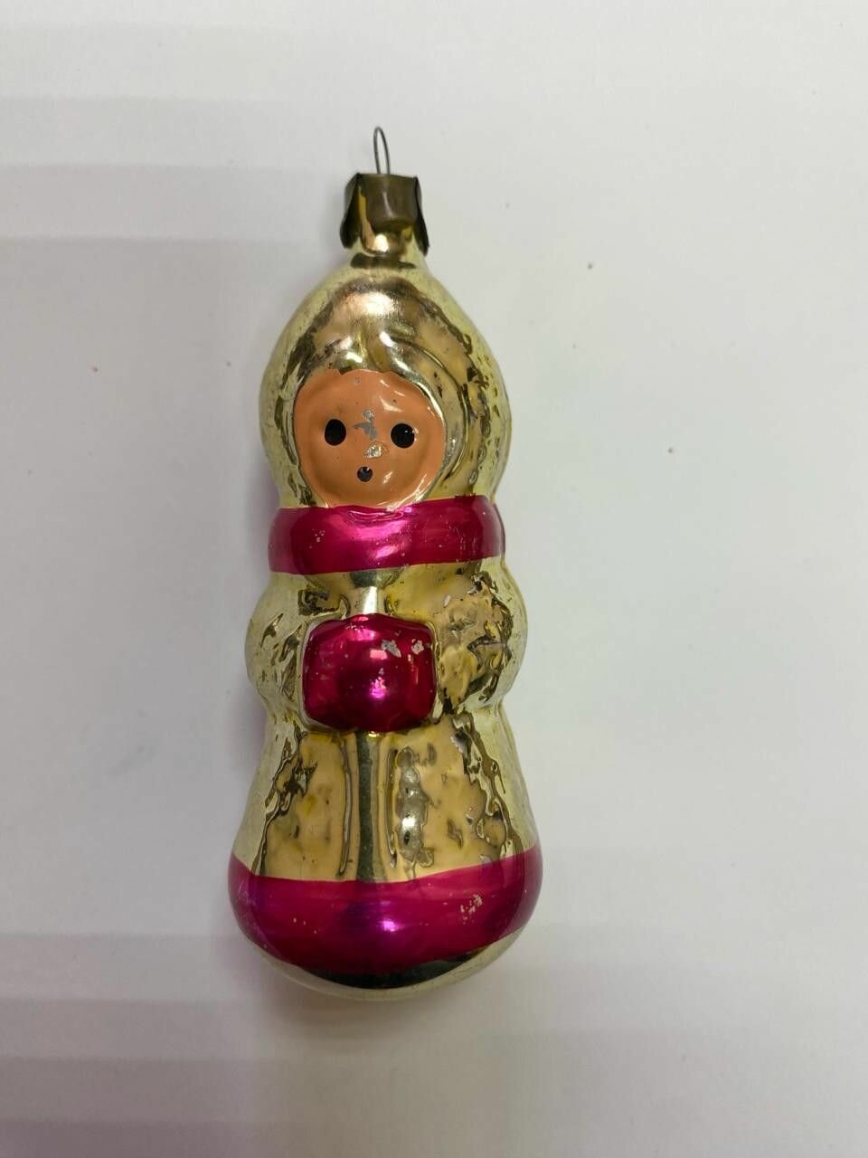 Игрушка на елку Девочка с муфтой Винтаж из СССР