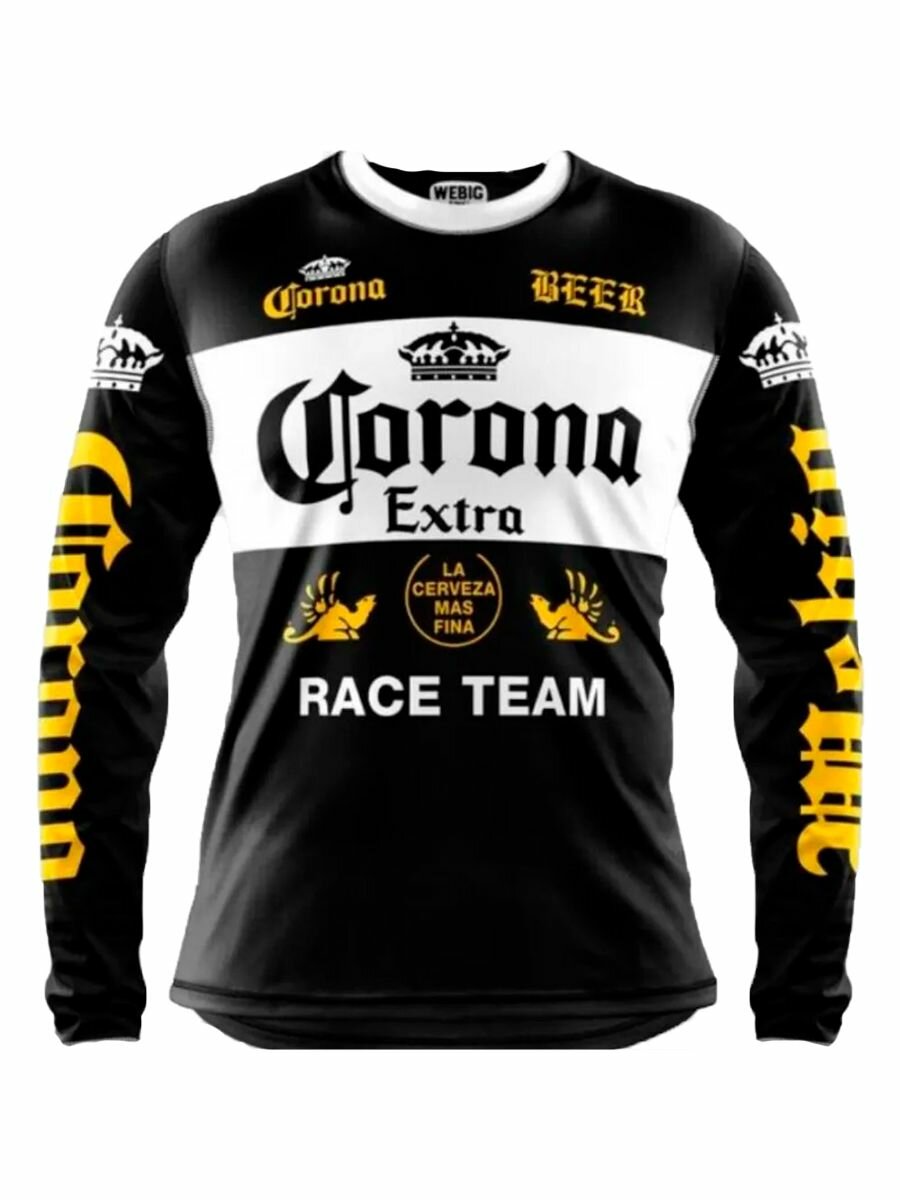 Мотоджерси Corona черная / Лонгслив Корона