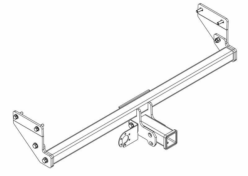Фаркоп AvtoS для KIA Soul под квадрат 2019- с универсальной электрикой Smart(блок) и сертификатом в комплекте, арт.(KI 38B+smart)