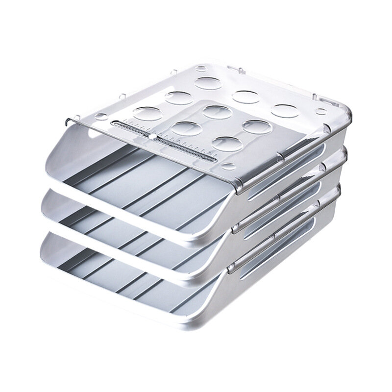 Контейнер для хранения яиц в холодильнике, органайзер пищевого класса, выдвижной магический инструмент для свежести на кухне