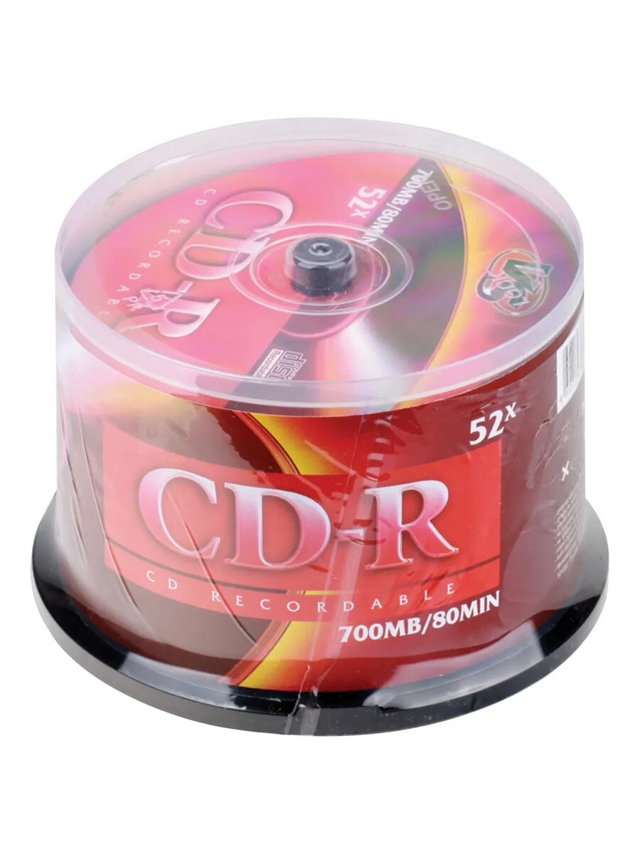 Диск CD-R VS 700 Mb 52x Cake Box, комплект 50 шт.