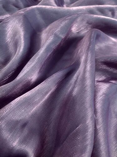 Шелковая атласная градиентная ткань SilkSouth для шитья 50x150 см Фиолетовый, Rose purple