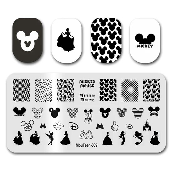 Пластина для стемпинга MouTeen-009 Disney Mickey Mouse