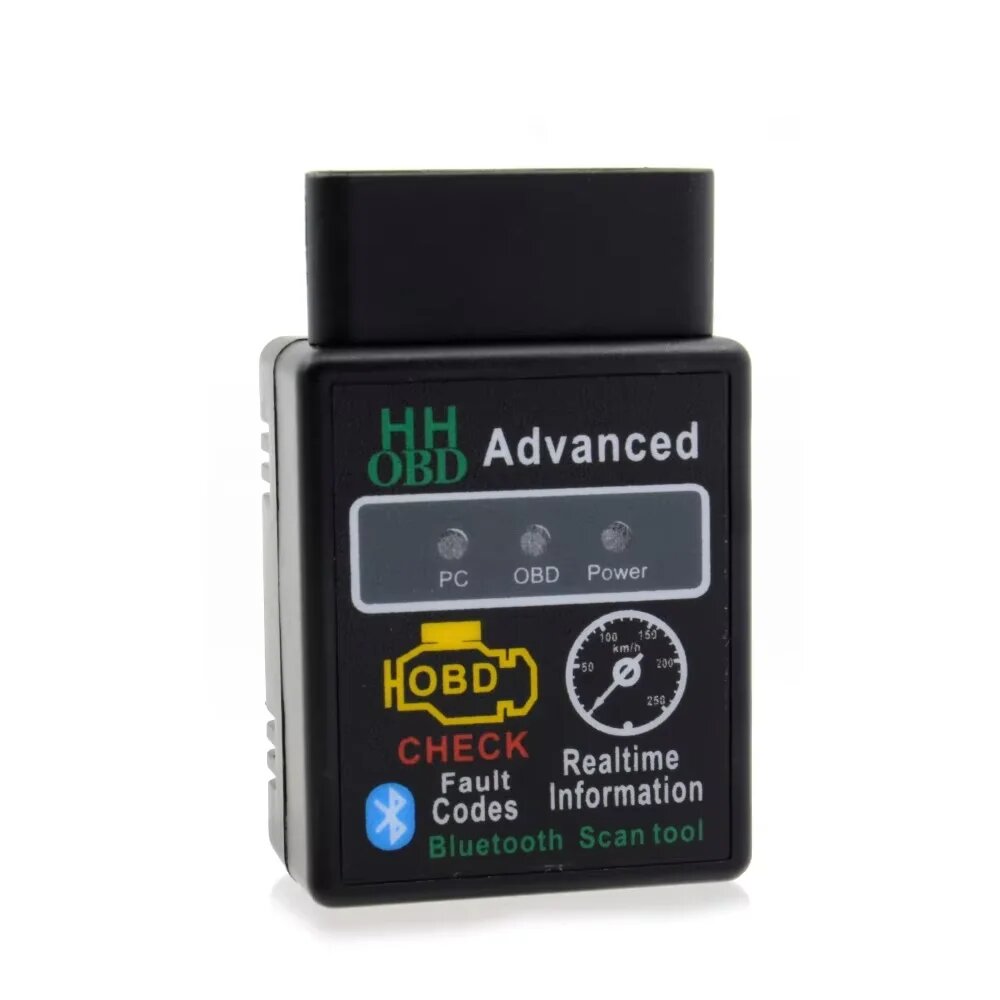 HH OBD Advanced MINI ELM327 v2.1 Черный Bluetooth OBD2 Автомобильный беспроводной адаптер CAN Сканер Инструмент
