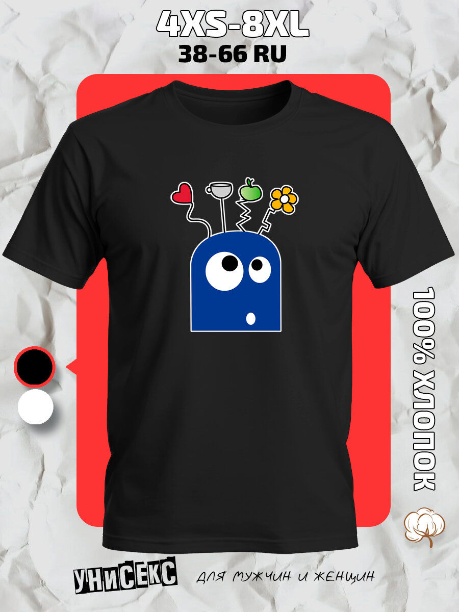 Футболка с принтом монстр мем