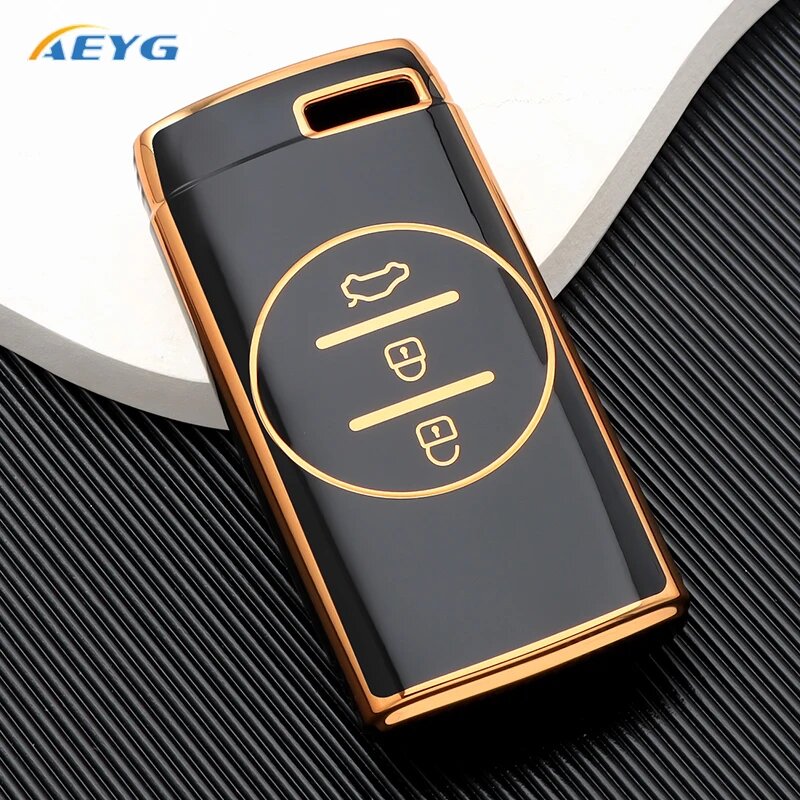 Чехол для автомобильного ключа из ТПУ для Chery Tiggo 7 Pro 8 Pro Exeed Tiggo 2 3x Black only case