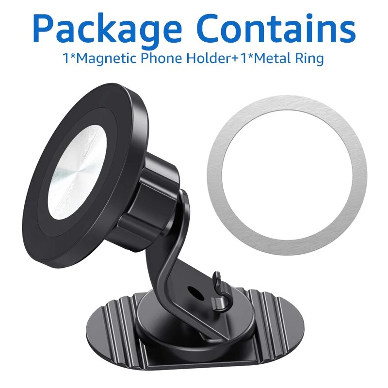 Магнитное крепление для автомобиля, сильный магнит, автомобильный держатель для телефона, прочная наклейка, клейкие скобы для телефона на приборную панель автомобиля для iPhone, MagSafe, Xiaomi
