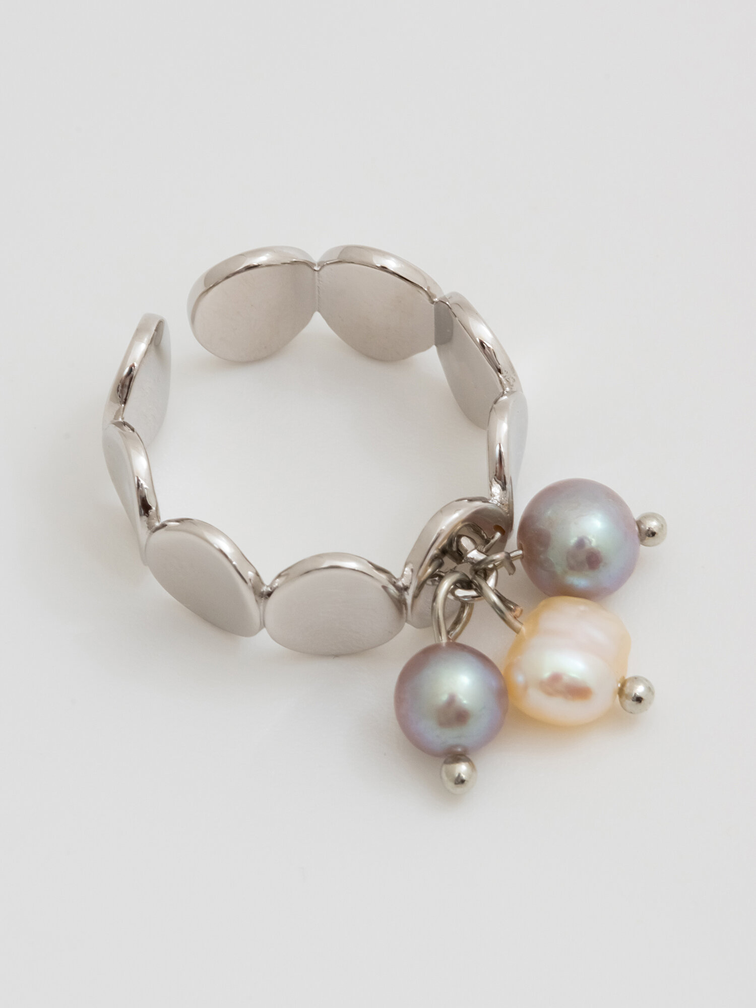 Кольцо, жемчуг пресноводный культивированный