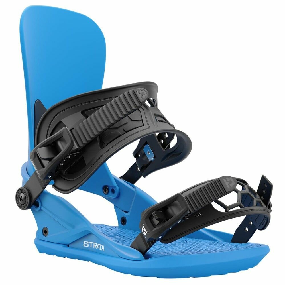 Крепления для сноуборда Union STRATA BLUE (M) 2025, амортизирующий хайбек, синий