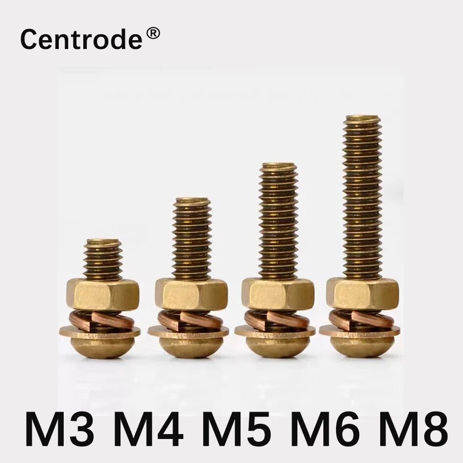 Набор латунных гаек M3M4M5M6 M5(10Pcs), 40 мм